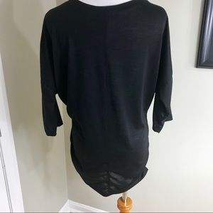 Tops | Black Rhinestone Embellished Heart Womens Top | Poshmark